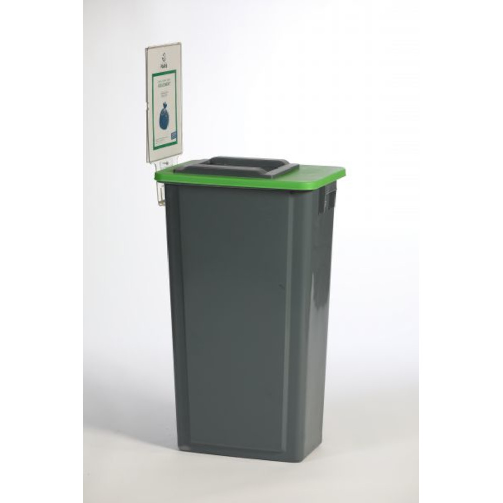 Cadre noir pour couvercle bac 60L/80L, robuste et pratique.
